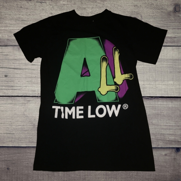 Hot Topic | Shirts | All Time Low Mtv Logo Music Emo Scene Kid Shirt ...